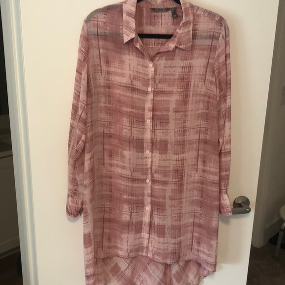 Lisa Rinna Collection | Tops | Lisa Rinna High Low Sheer Tunic | Poshmark
